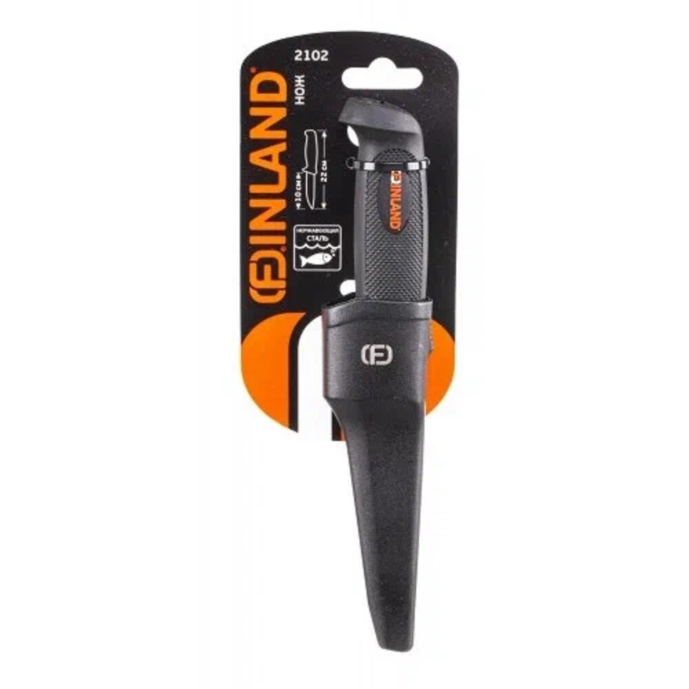 Нож с двухкомпонентной рукояткой с пластиковыми ножнами 2102 Finland