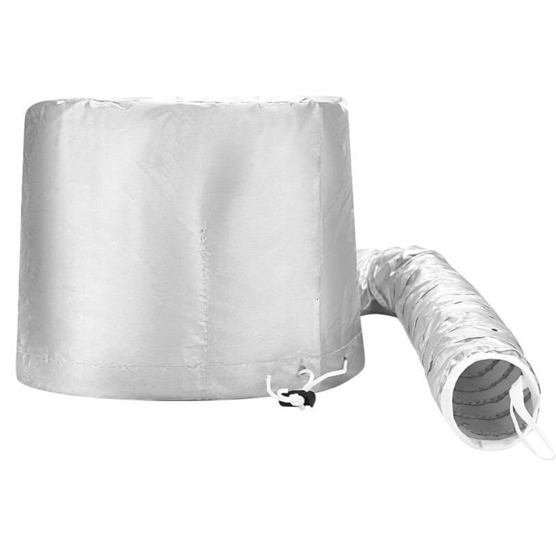 Портативный колпак для сушки волос для быстрой сушки и глубокого ухода, Серебро