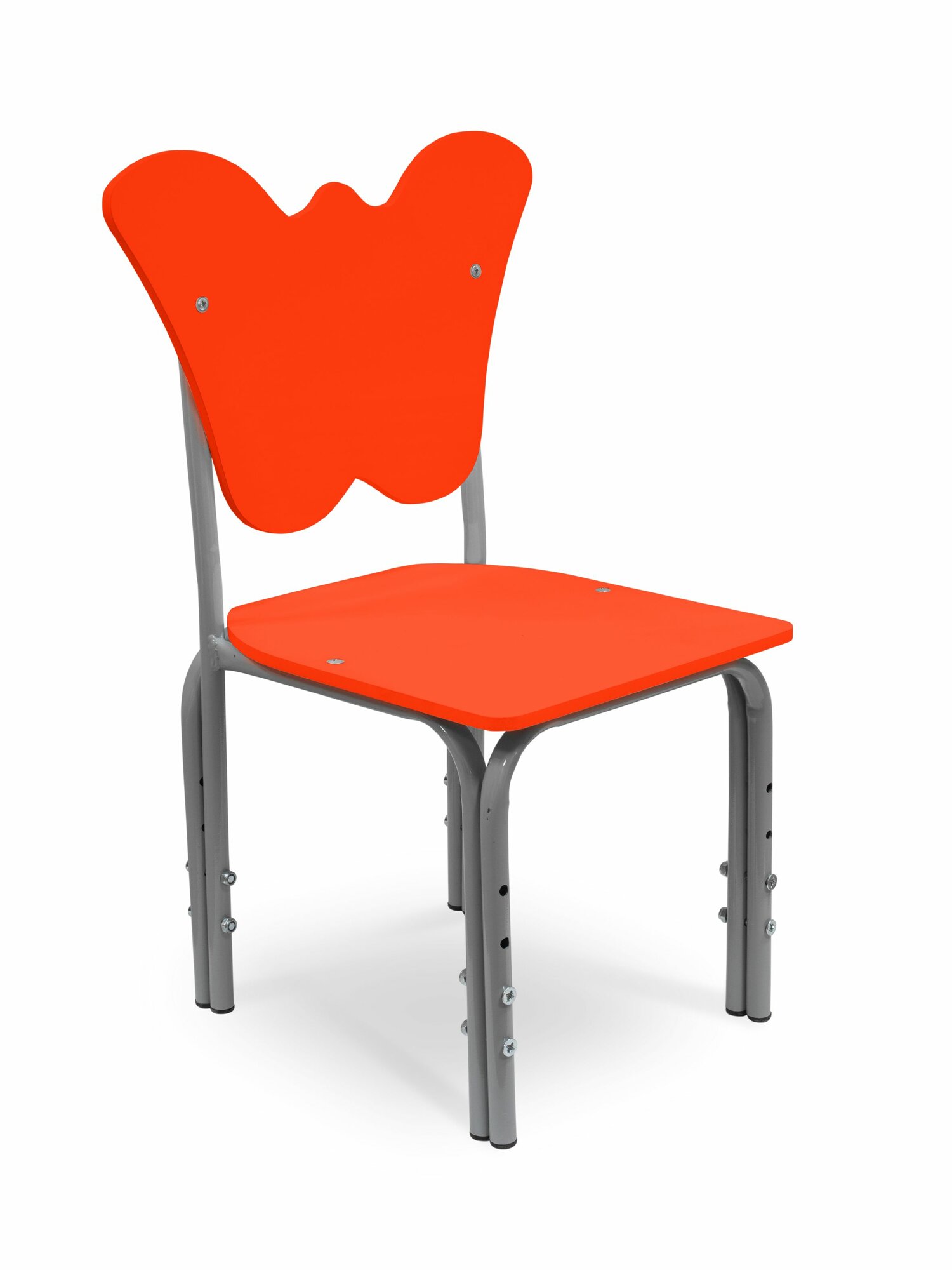 Стульчик детский растущий; спинка Бабочка Красный