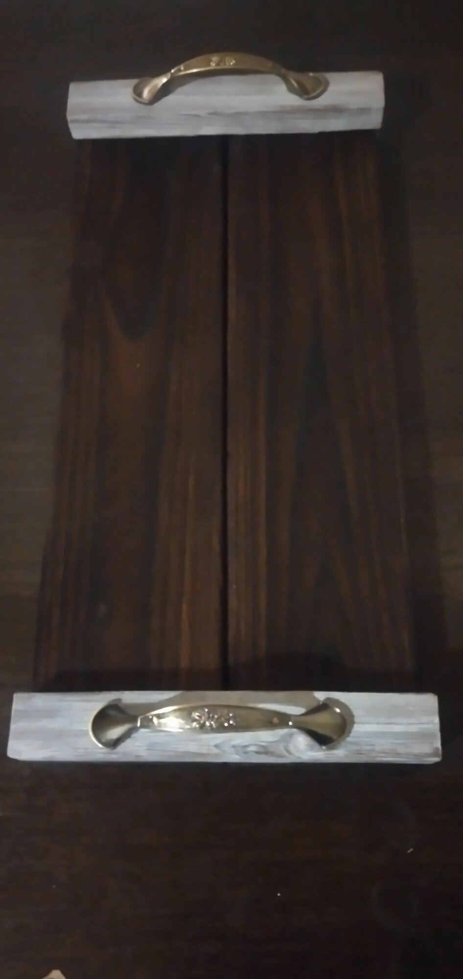 Поднос Деревянный Обожжено-Брашированный