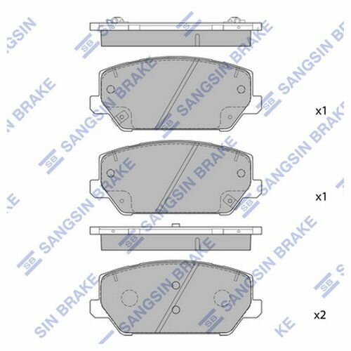 Колодки тормозные HYUNDAI i30 18- передние Hi-Q SP1906