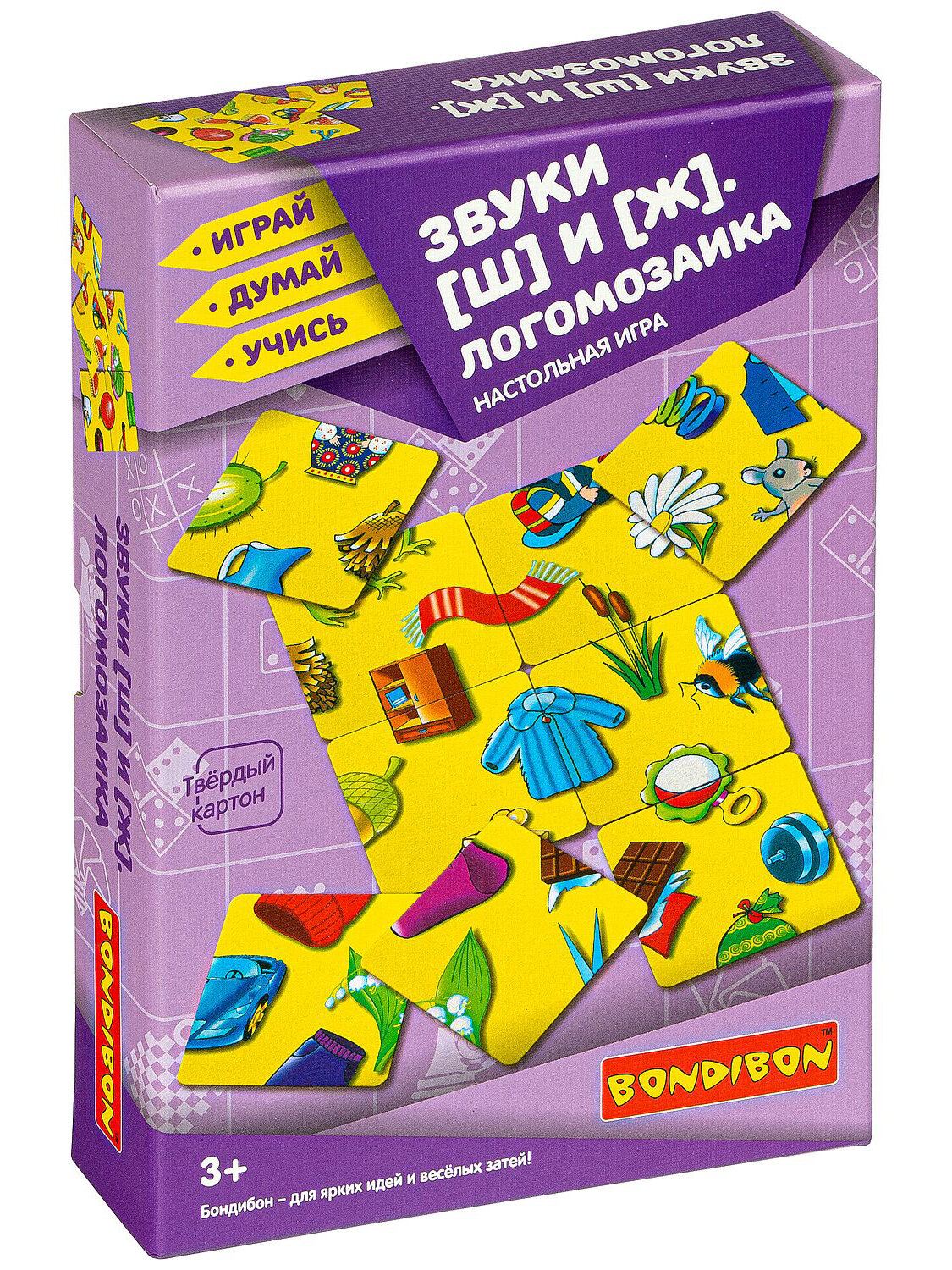 Настольная игра Звуки Ш и Ж, BONDIBON Играй, Думай, Учись