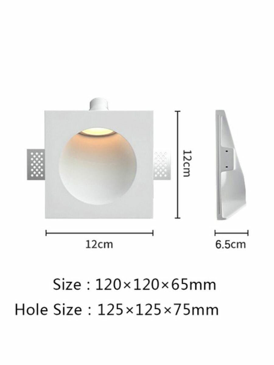 Простые настенные светильники со встроенной лестницей и светильниками, встроенными в ступени