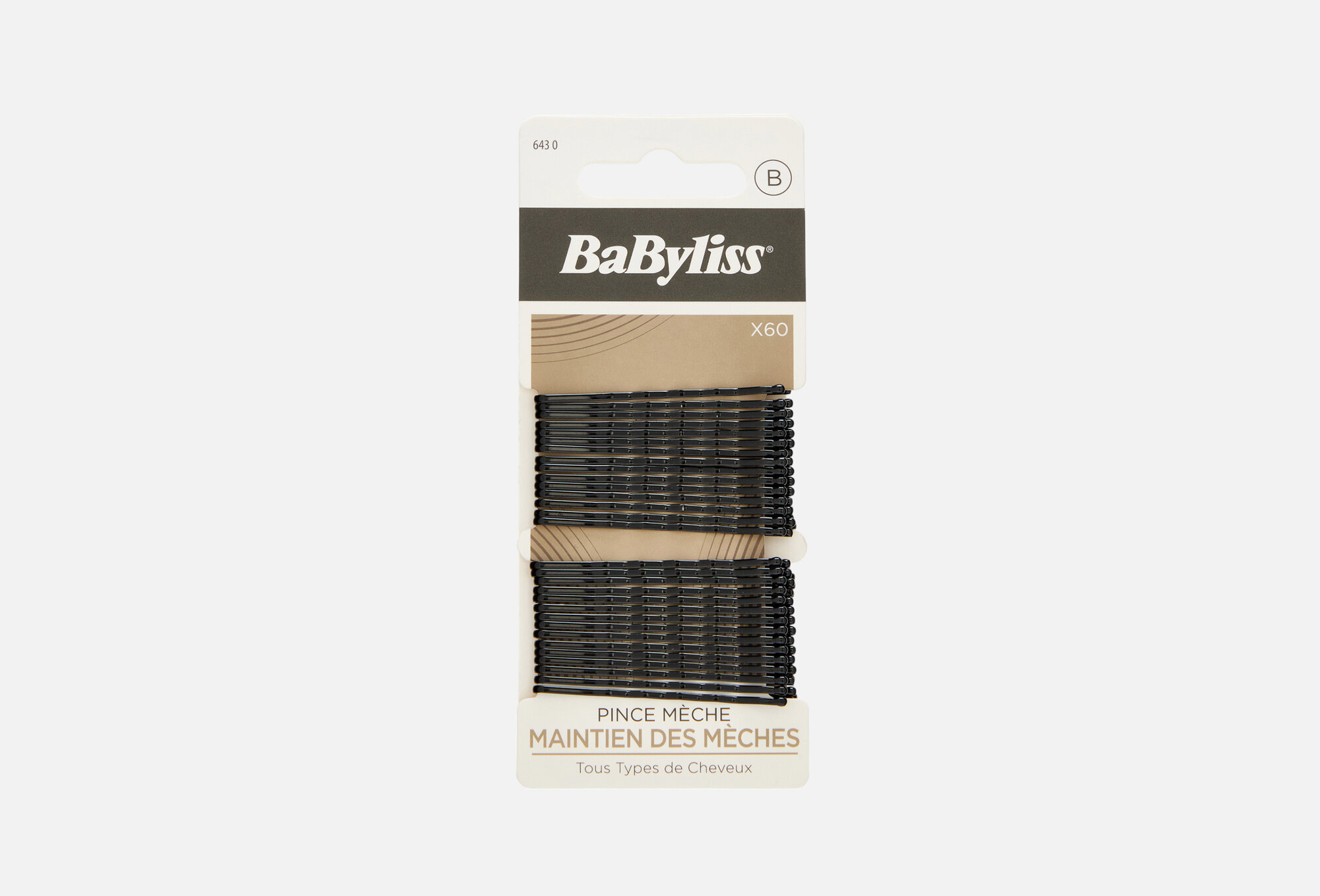 Невидимки для волос BABYLISS ACCESSORIES black wavy