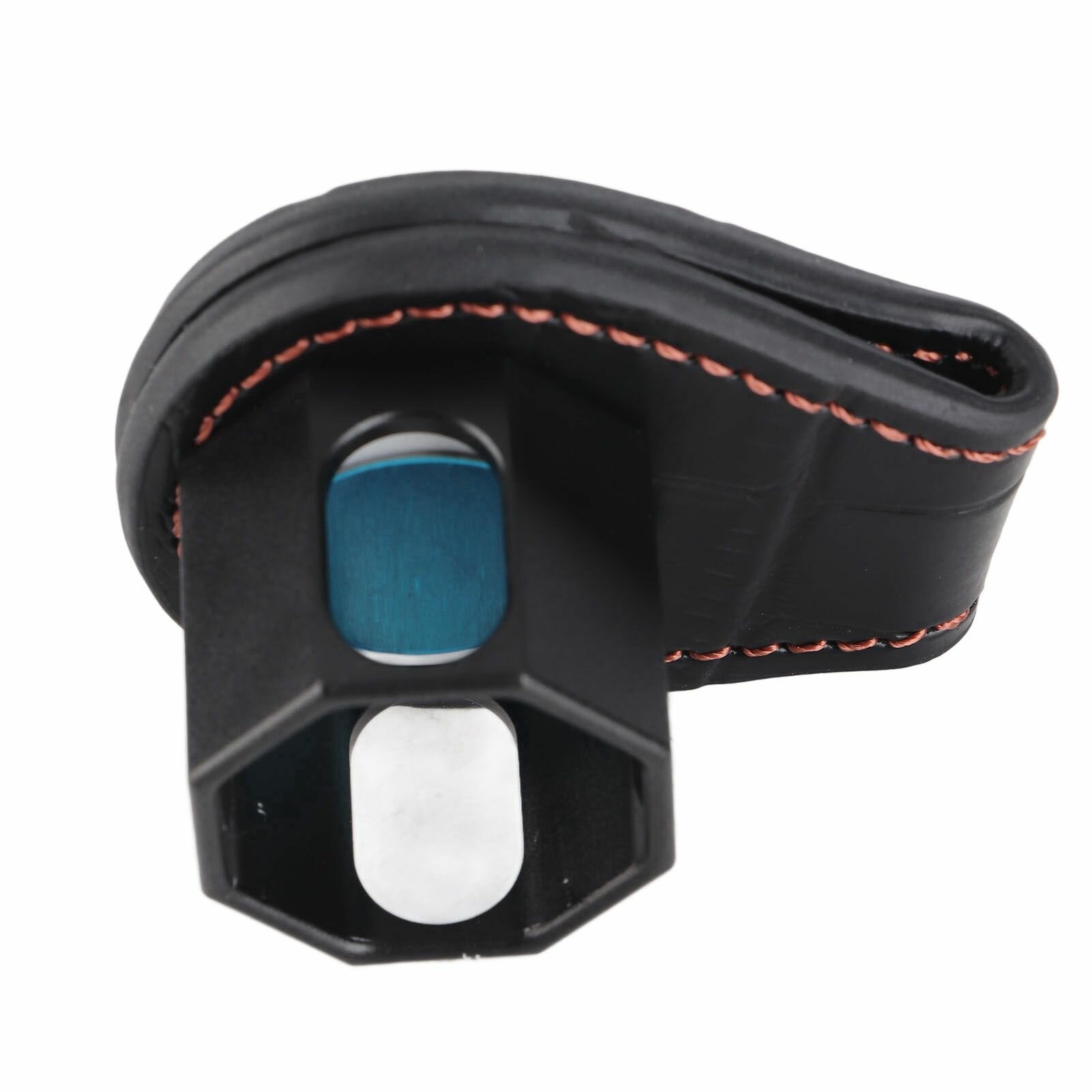 Портативный магнитный держатель для мела для бильярда, алюминиевый и кожаный, удобный для переноски