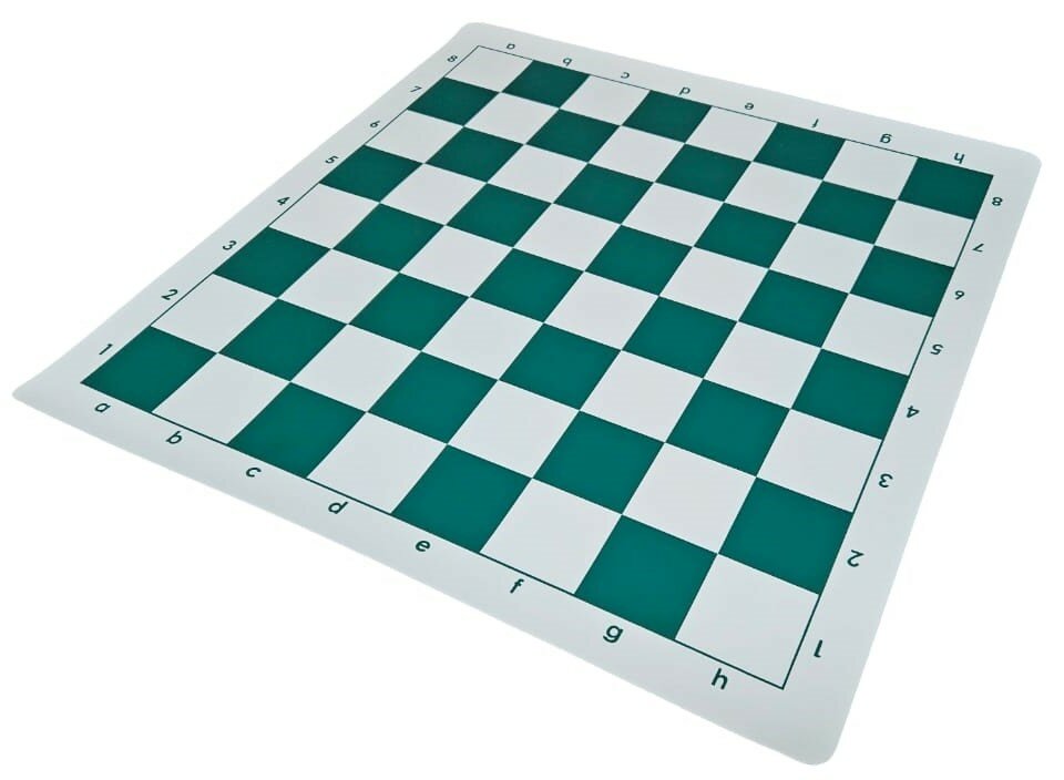 Виниловое шахматное поле 51*51 см (Зеленые клетки размером 5,7 см)