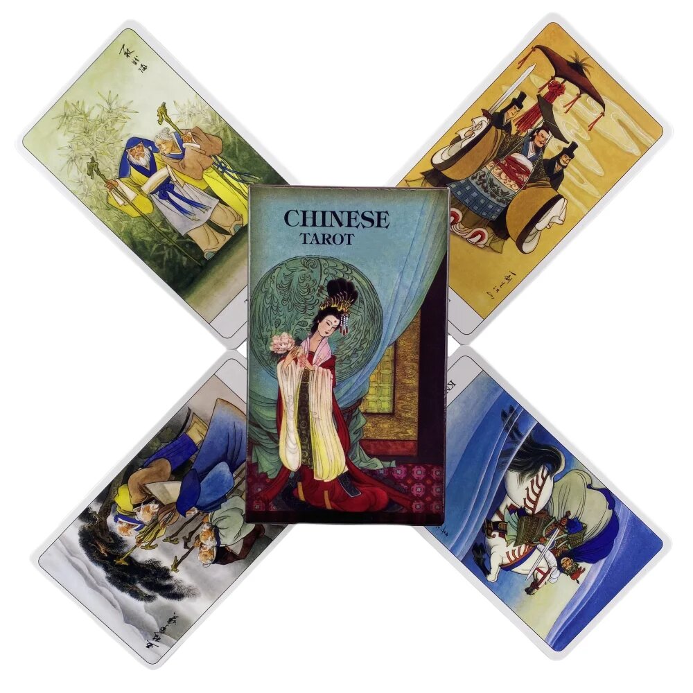 Китайские карты Таро A 78-колода Oracle English Visions Divination Edition Borad Playing Games