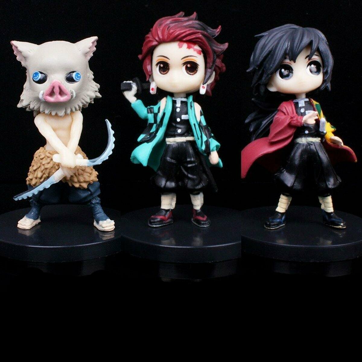 3 шт. Аниме Демон Slayer Kimetsu no Yaiba Фигурка Q Agatsuma Posket Kamado Kamado Nezuko Tanjirou Фигурка Игрушки Kimets
