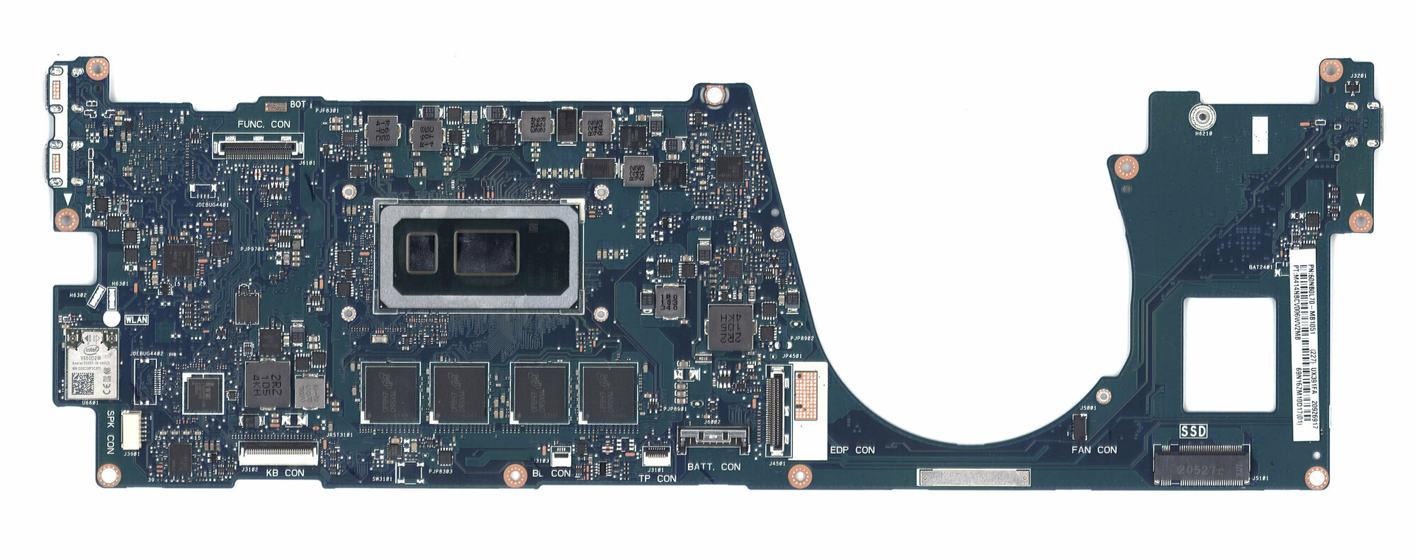 Материнская плата для Asus UX391FA 16G/I7-8565U 90NB0L70-R00012