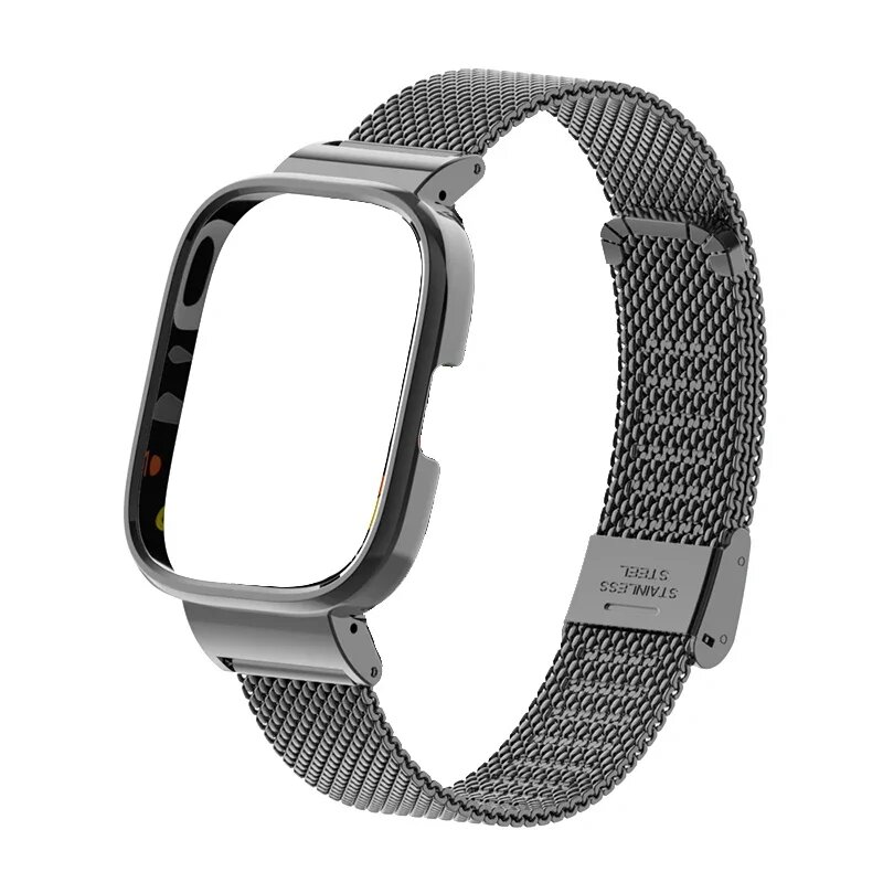 Металлический ремешок для Redmi Watch 2 Lite, Mi Watch Lite, Amazfeel Mi Watch Lite, style 2 black