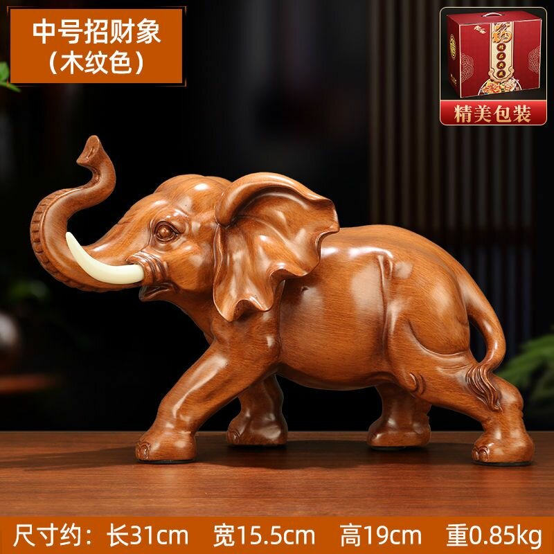 "Деревянный цвет", "Черное сандаловое дерево" статуя слона