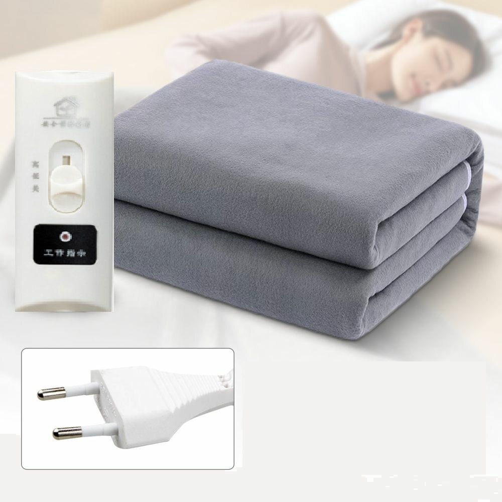 Электроодеяло 180*120 см, одеяло с подогревом, электрическая простынь, 220В