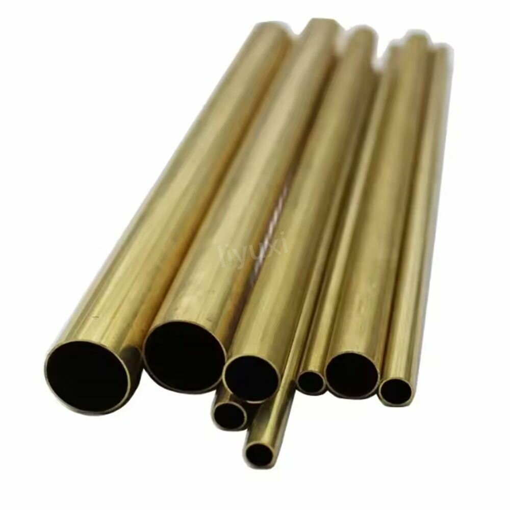 Латунная трубка металлическая капиллярная трубка, длина 100 мм, диаметр 2-20 мм, толщина стенки 0,5 мм