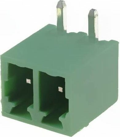 Разъемный клеммник DEGSON 15EDGRC-3.81-02P-14-00A(H) 2 полюса угловой 90 град. гнездо 1 шт