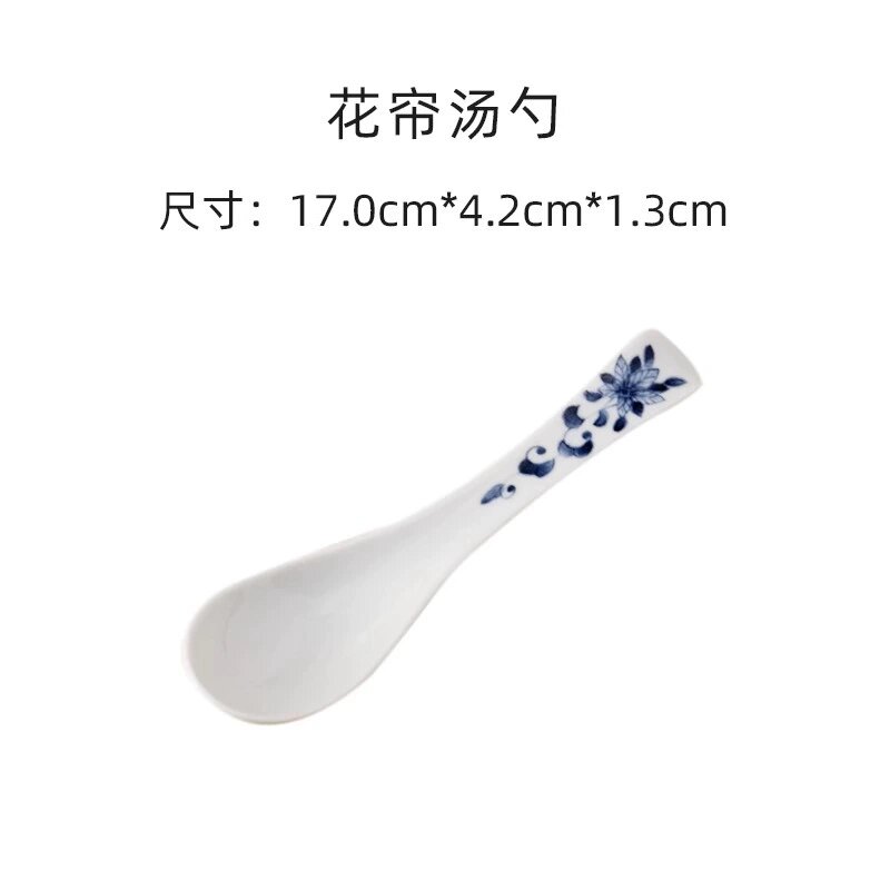 Мино-яки, ложка подглазурного цвета в японском стиле, керамическая ложка для супа, бытовая ложка для супа, маленькая