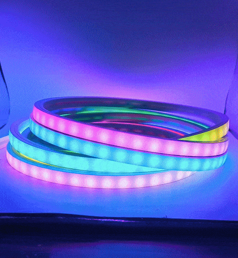 Адресный неон 12v 60led WS2811 15х10 мм (широкий) 1м