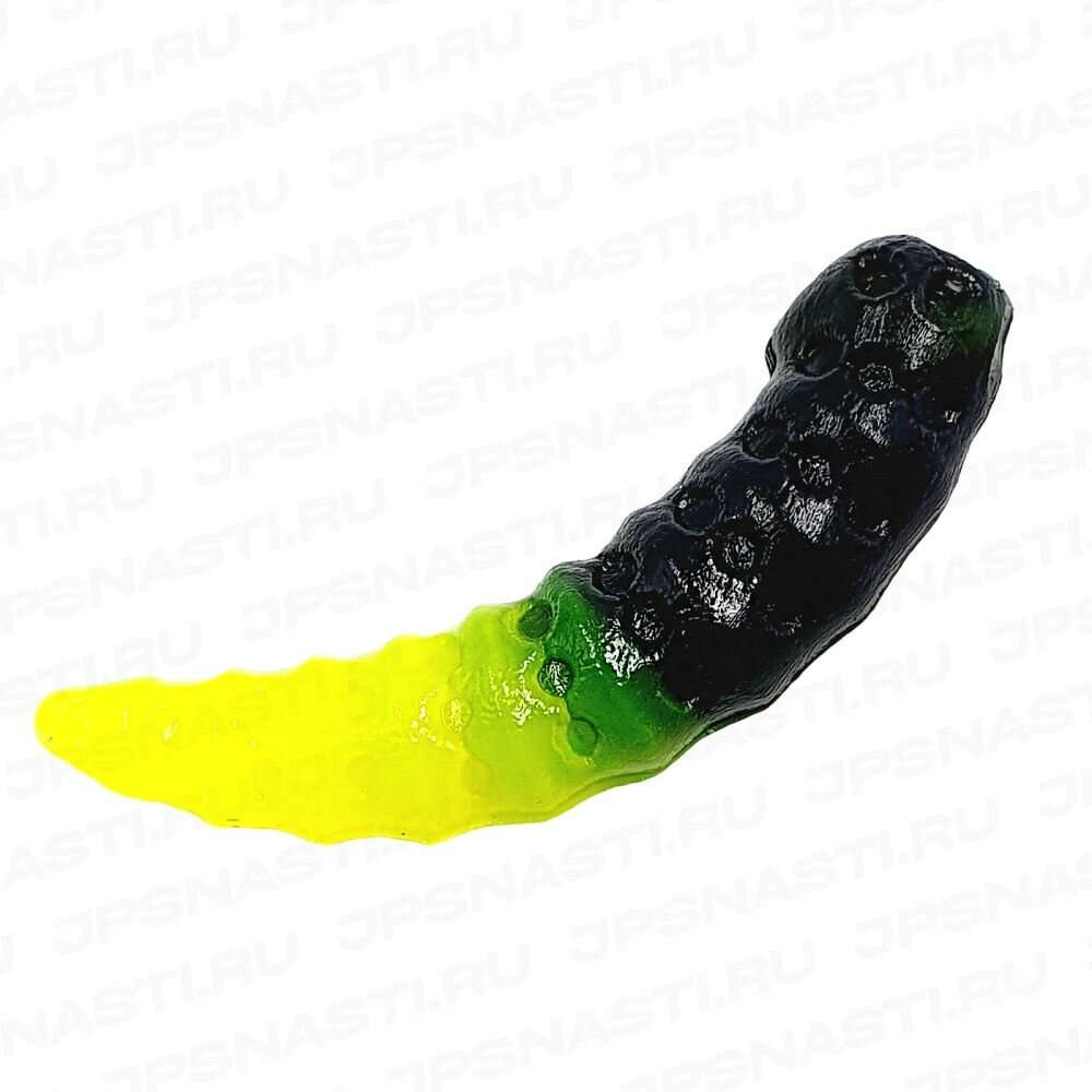 Силиконовые приманки для ловли форели Eleven Lures Leench 1.5, Black Lemon, сыр / Уловистые форелевые приманки