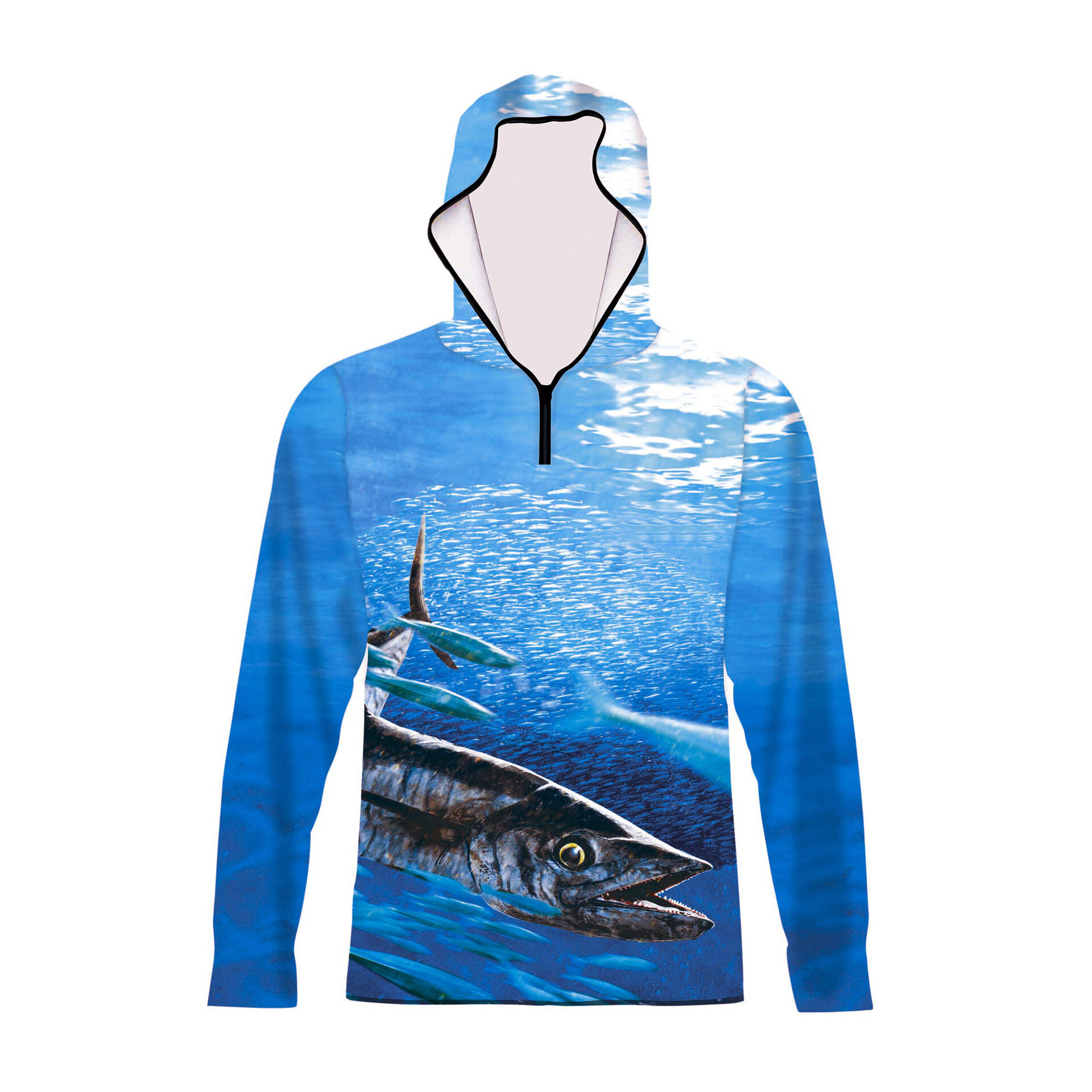 Одежда, мужская, для рыбалки, с капюшоном, с длинными рукавами, BC0105, XXXL