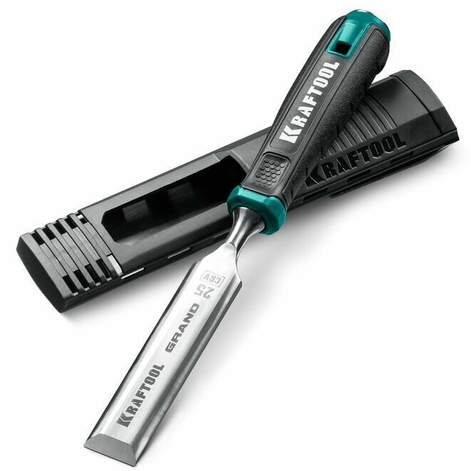 Стамеска-долото с двухкомпонентной рукояткой, KRAFTOOL GRAND, 25 мм