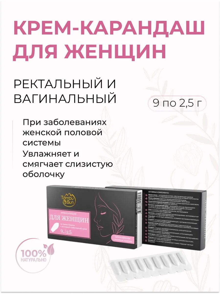 Крем-карандаш ректальный и вагинальный для женщин