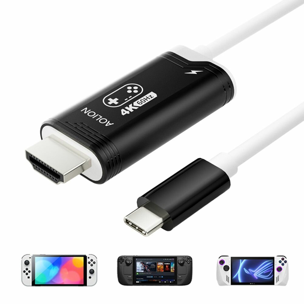 Кабель HDMI для Nintendo Switch 2, разрешение 4K при 60 Гц, чёрный, длина 2 м