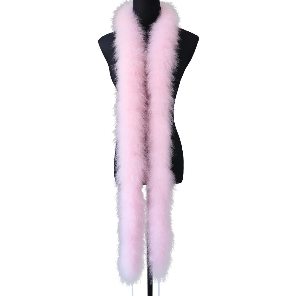 Боа из перьев индейки Feather Paradise Розовый, 22 Grams, Light Pink