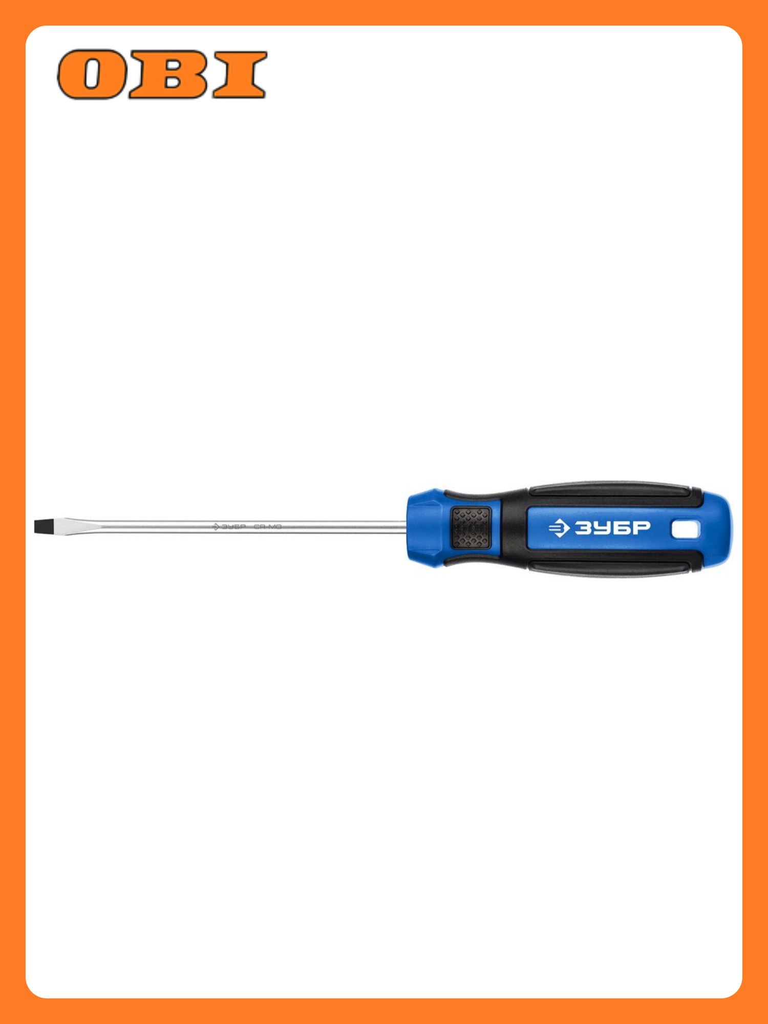 Отвертка шлицев зубр слесарн 4х100 мм