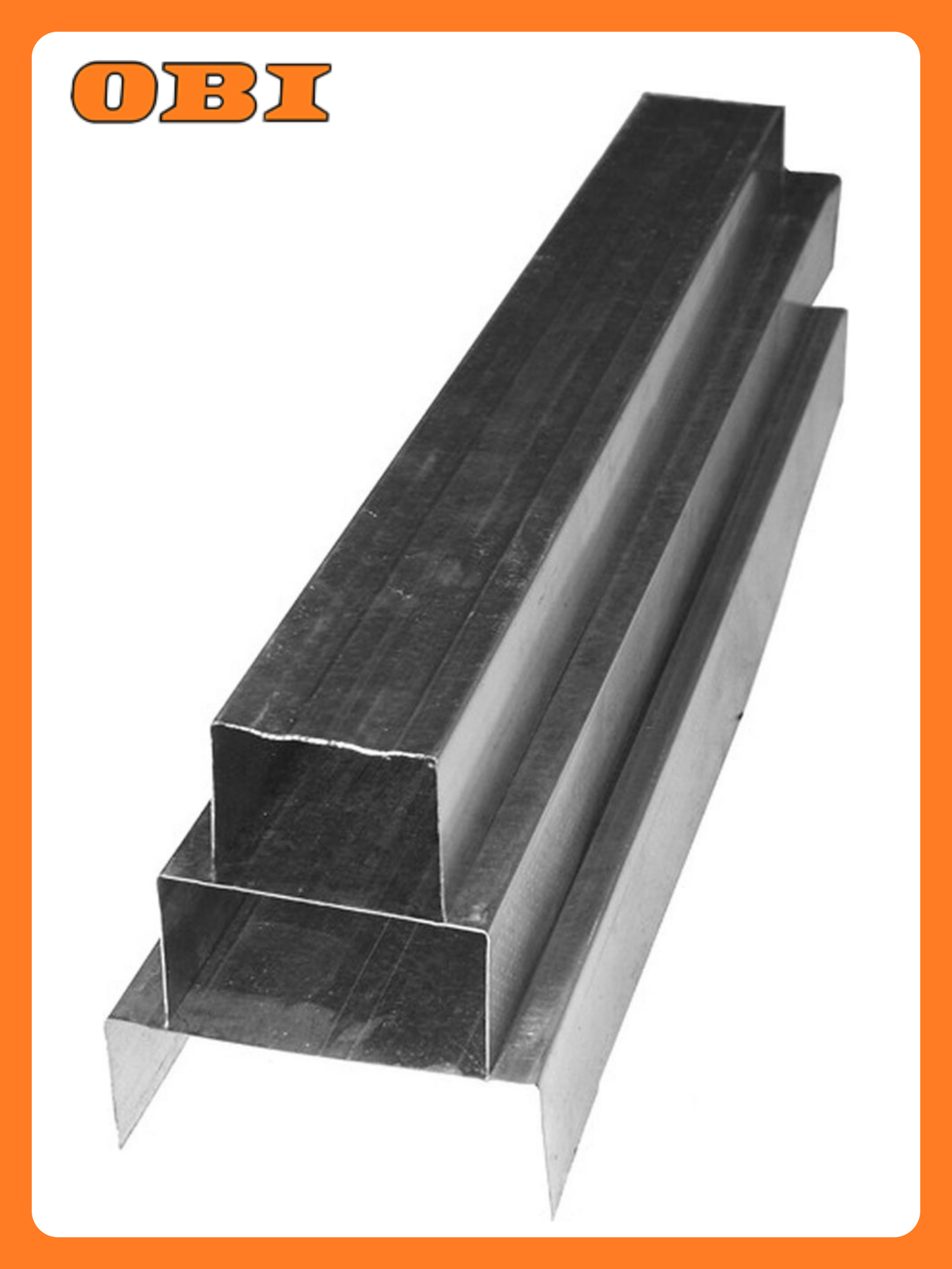 Профиль направляющий из оцинкованной стали Таврос 3000х50 мм