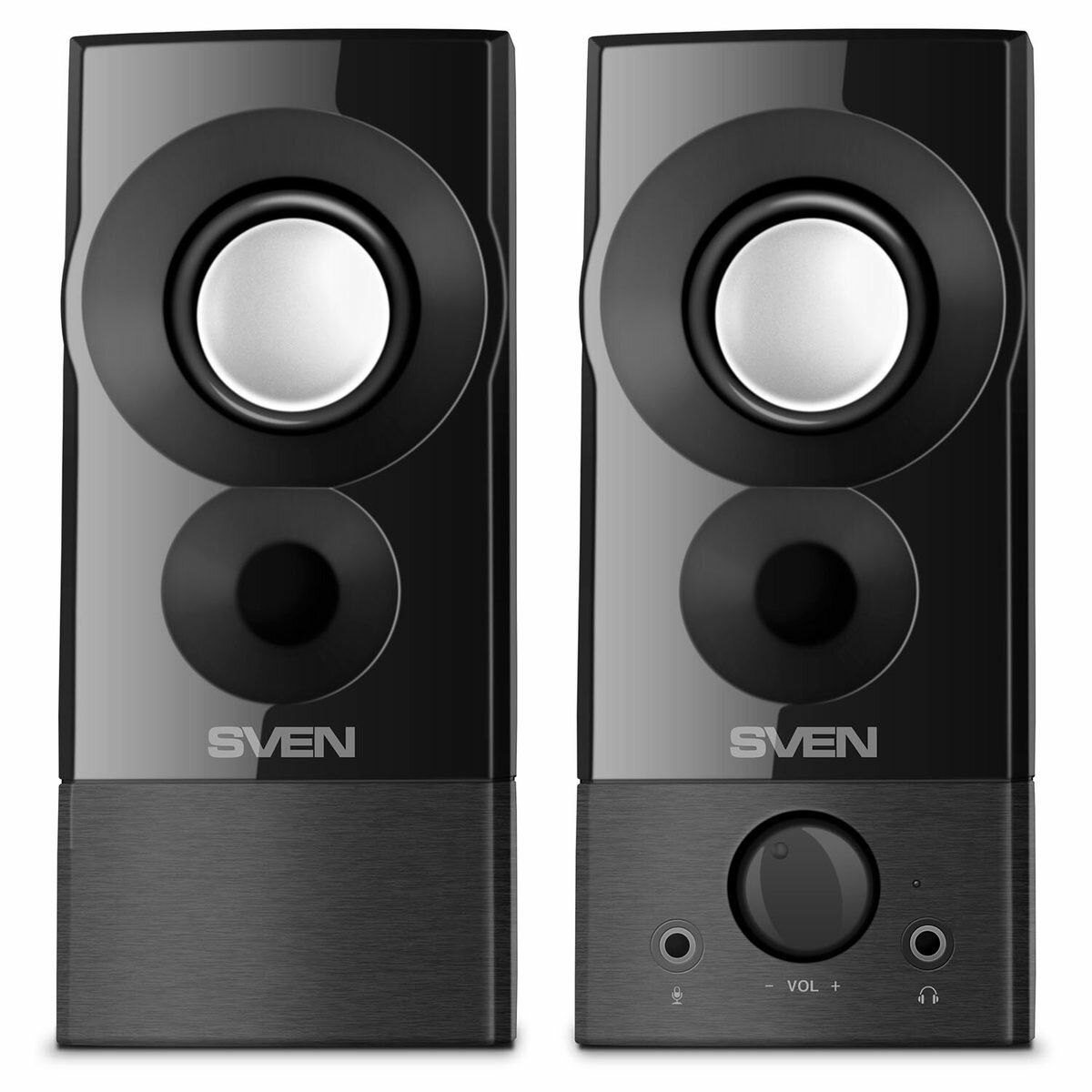 Колонки компьютерные Sven 357, 2.0, 6 Вт, питание USB, черные (SV-018191)