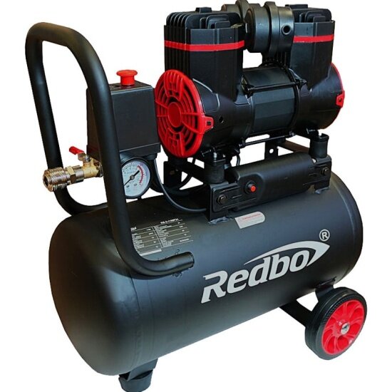 Безмасляный компрессор Redbo RB-2-1100F24 (1.1кВт, 105л./мин, 24л, 2 цил.)