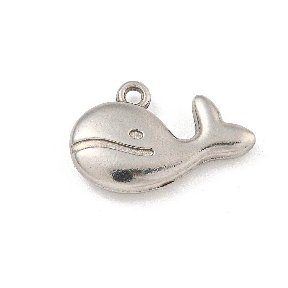 Подвеска, 18х12х4мм, кит, базовый материал - нержавеющая сталь, без покрытия, 2 шт.