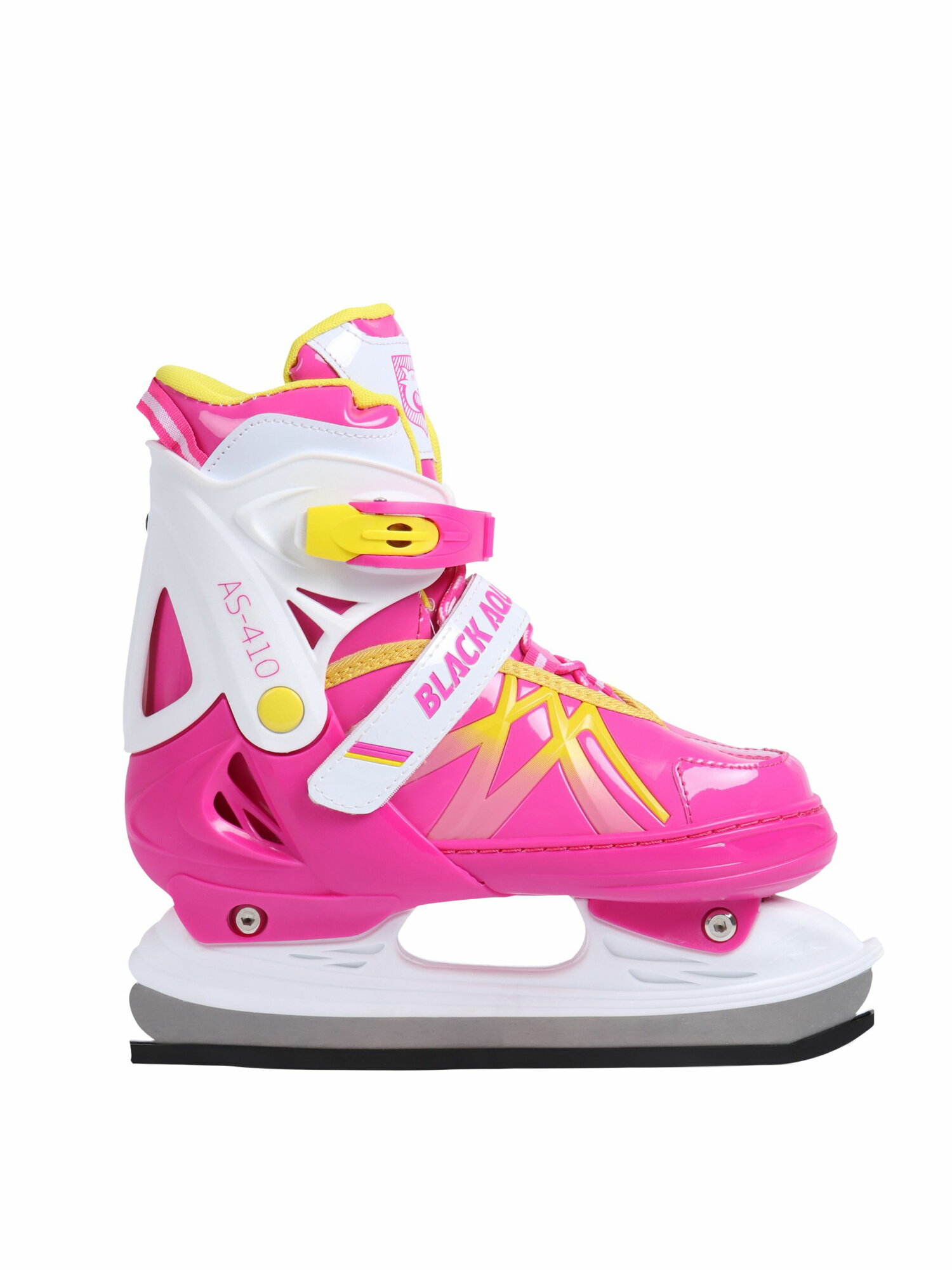 Коньки раздвижные р. 39-42, для фитнеса, с роликовой платформой, цвет фуксия