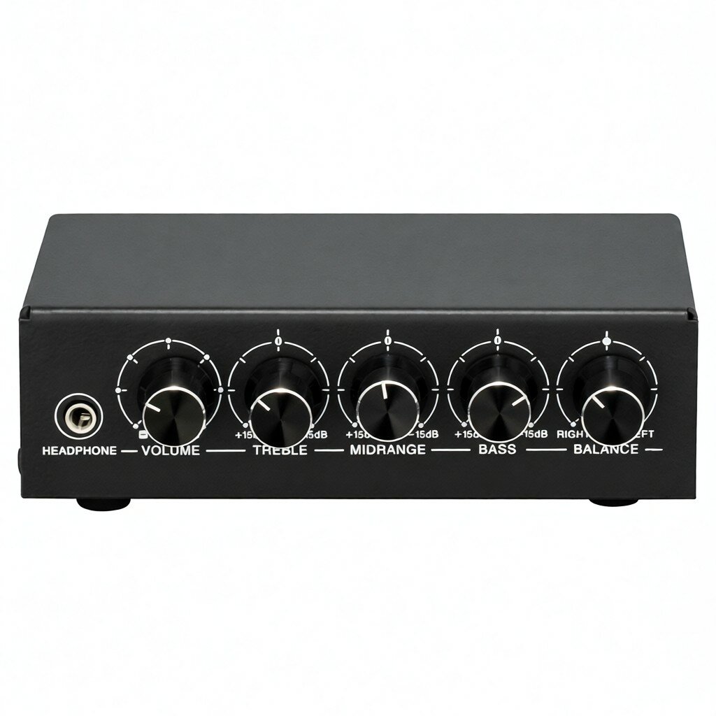 Стерео предусилитель Предусилитель стерео Тонер с регулировкой высоких/средних/низких частот 3-канальный микшер звука