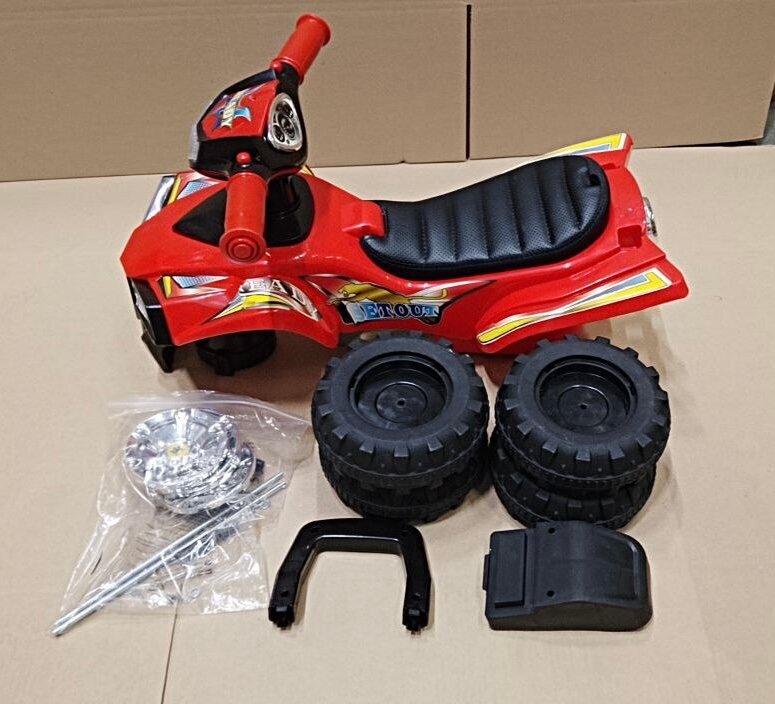 Пушкар каталка детская Super ATV BabyCare, кожаное сиденье.