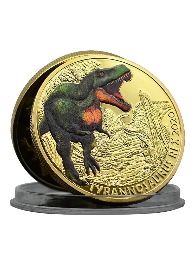 Памятные монеты тираннозавра Монеты Динозавра Коллекция подарков
