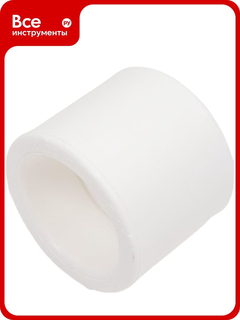Муфта PRO AQUA PP-R белая 40 мм PA12014Pb
