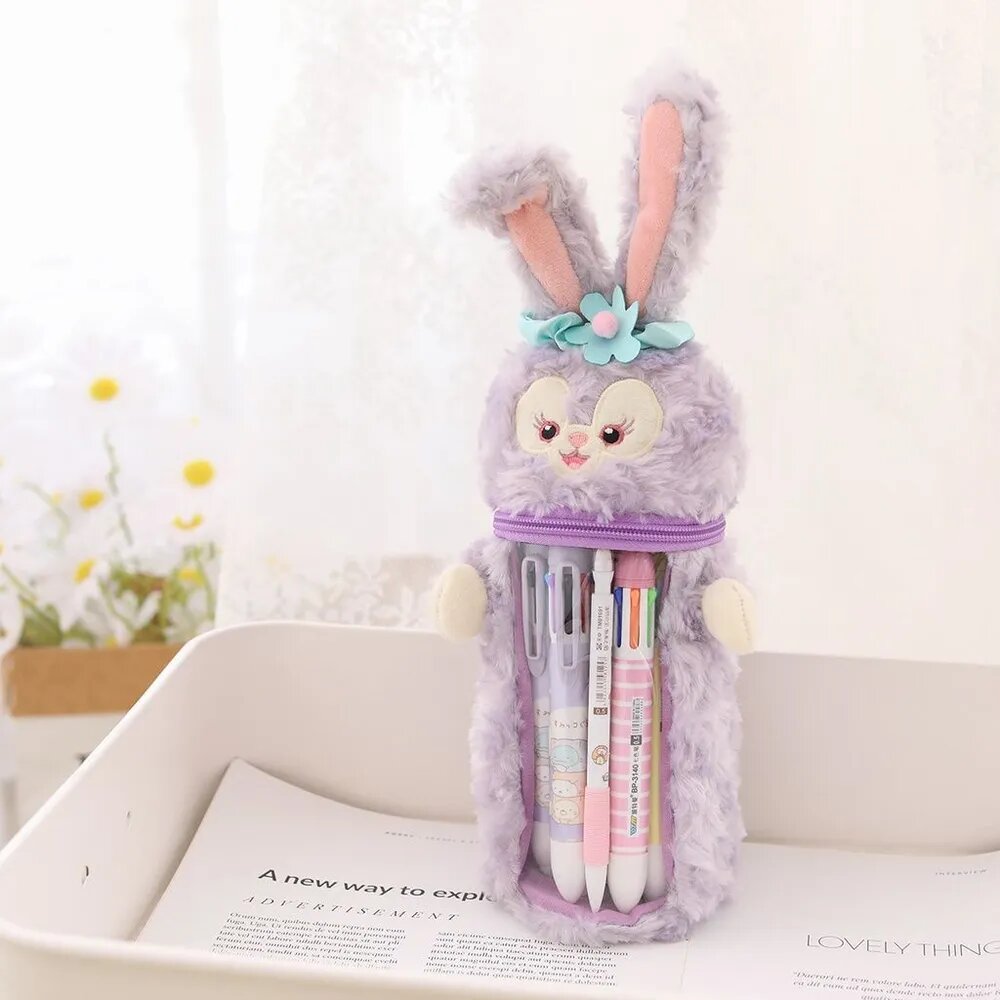 Пенал школьный для девочек с наполнением Кролик Сингдайлу, Карандаш в комплект не входит