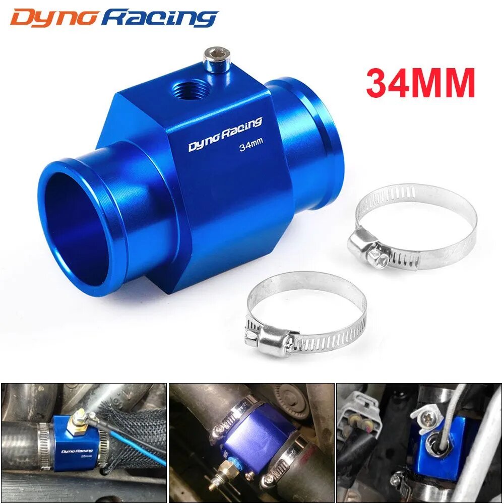 Радиатор датчика температуры воды Dyno racing, Адаптер датчика температуры воды в соединительной трубе 18 мм 20 мм 22 мм 24 мм 40 мм 38 мм 36 мм 34 мм 32 мм 30 мм 28 мм
