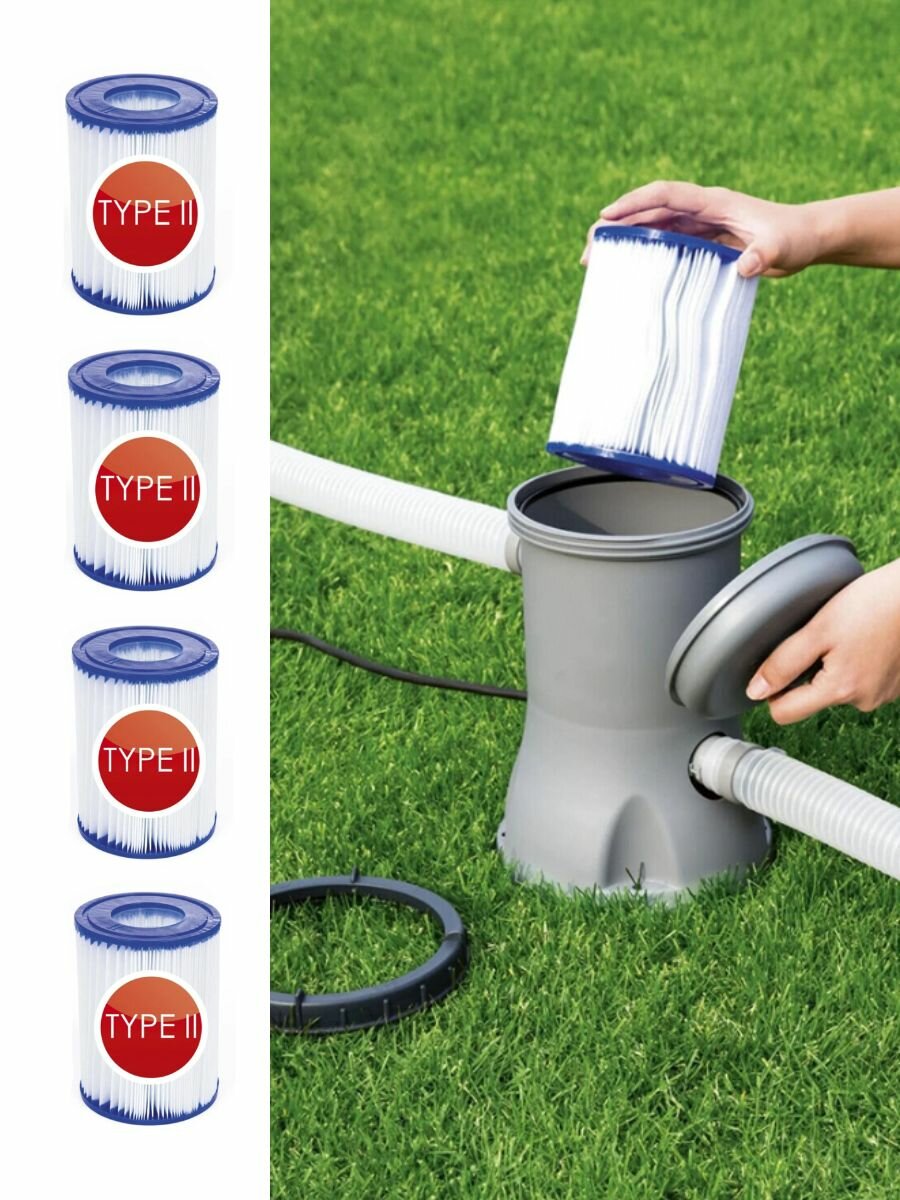 Фильтрующий элемент для плавательного бассейна, подходит для насоса Bestway 58094 для плавательного бассейна типа 2