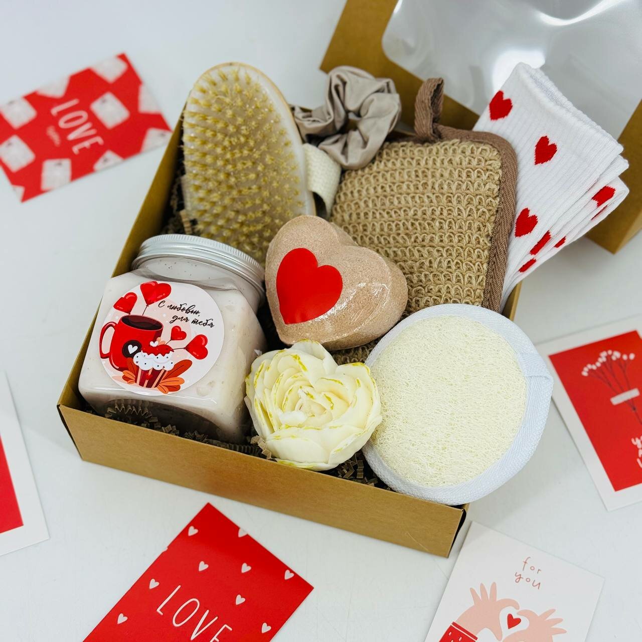 Подарочный набор спа SPA для ванны, бани. Подарок девушке на 14 февраля