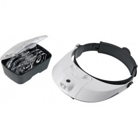 Лупа налобная с подсветкой Veber 81001-G (26202)
