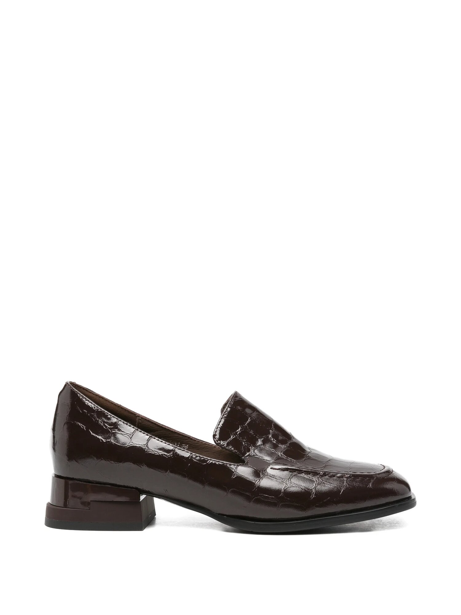 Лоферы Crocodile-embossed leather loafers
