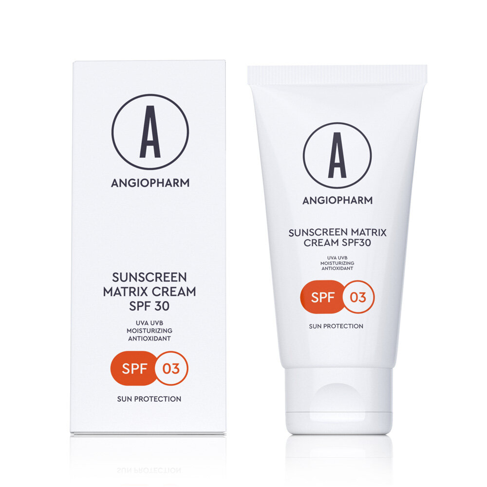 Angiopharm Sunscreen matrix Солнцезащитный крем SPF 30 III, 50 мл