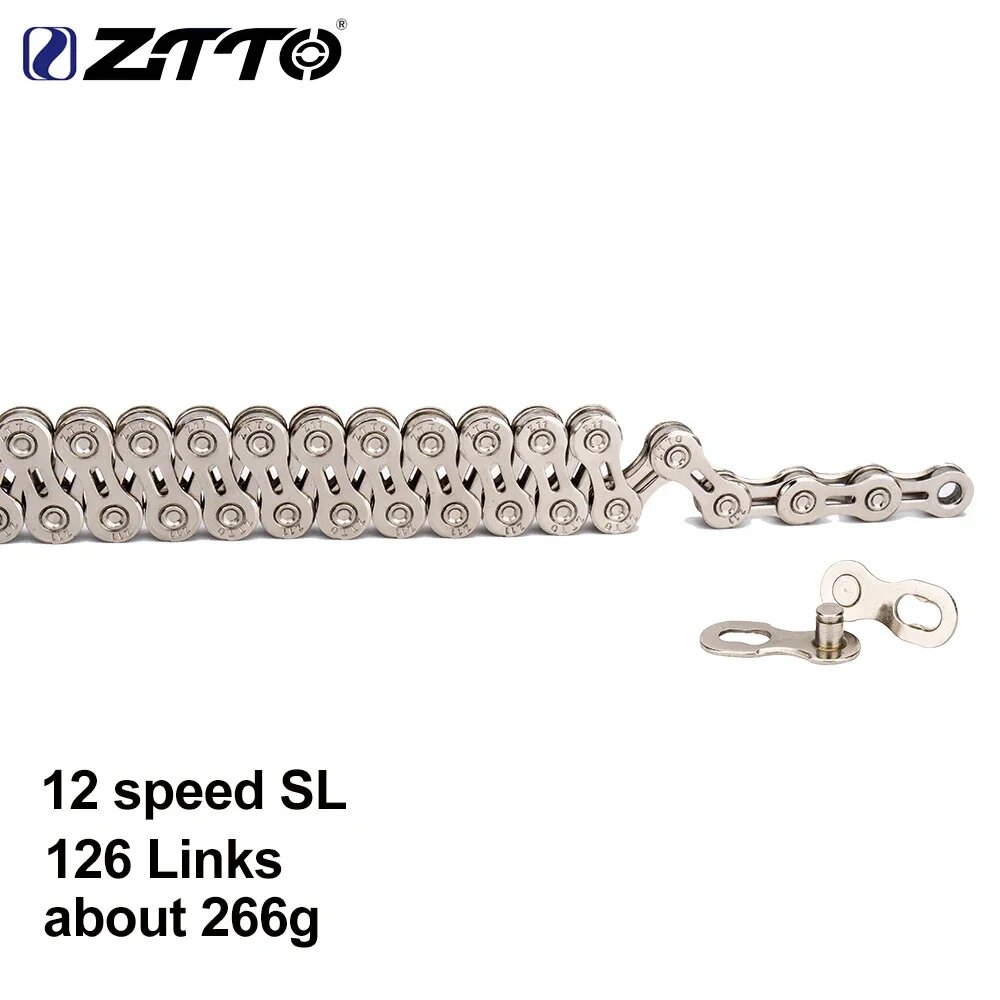 Цепь велосипедная ZTTO 12 скоростей SL, 126 звеньев