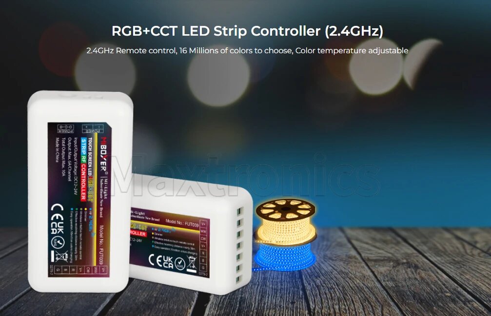 Miboxer RGB+CCT контроллер LED Strip 2.4GHz FUT039