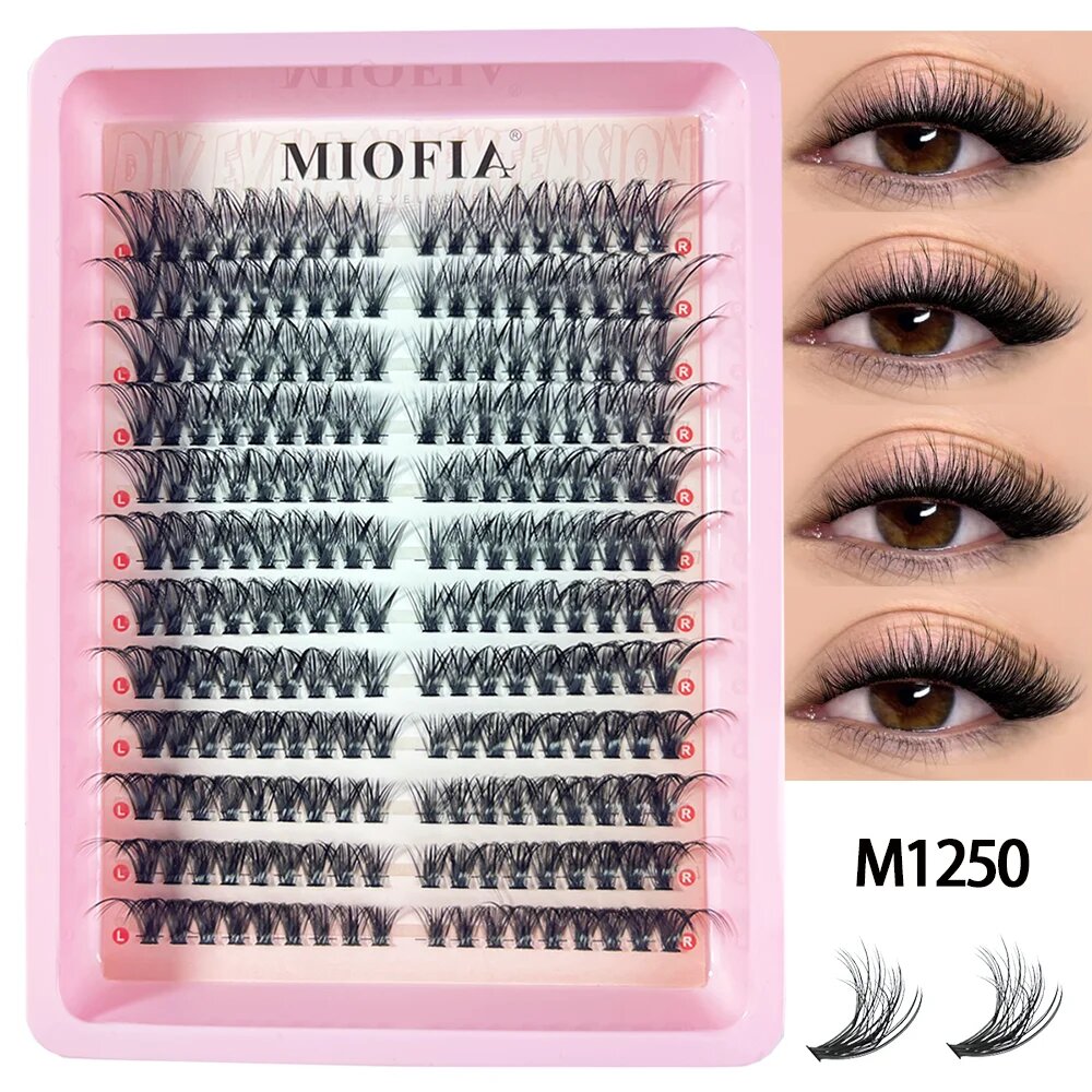 MIOFIA Кластеры ресниц M1250, 12 рядов