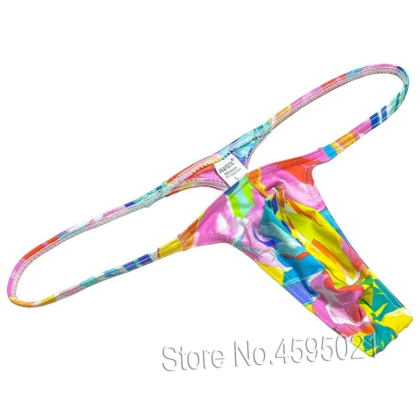 Мужские стринги Spаndex Nylon M, Yellow Oil Painting