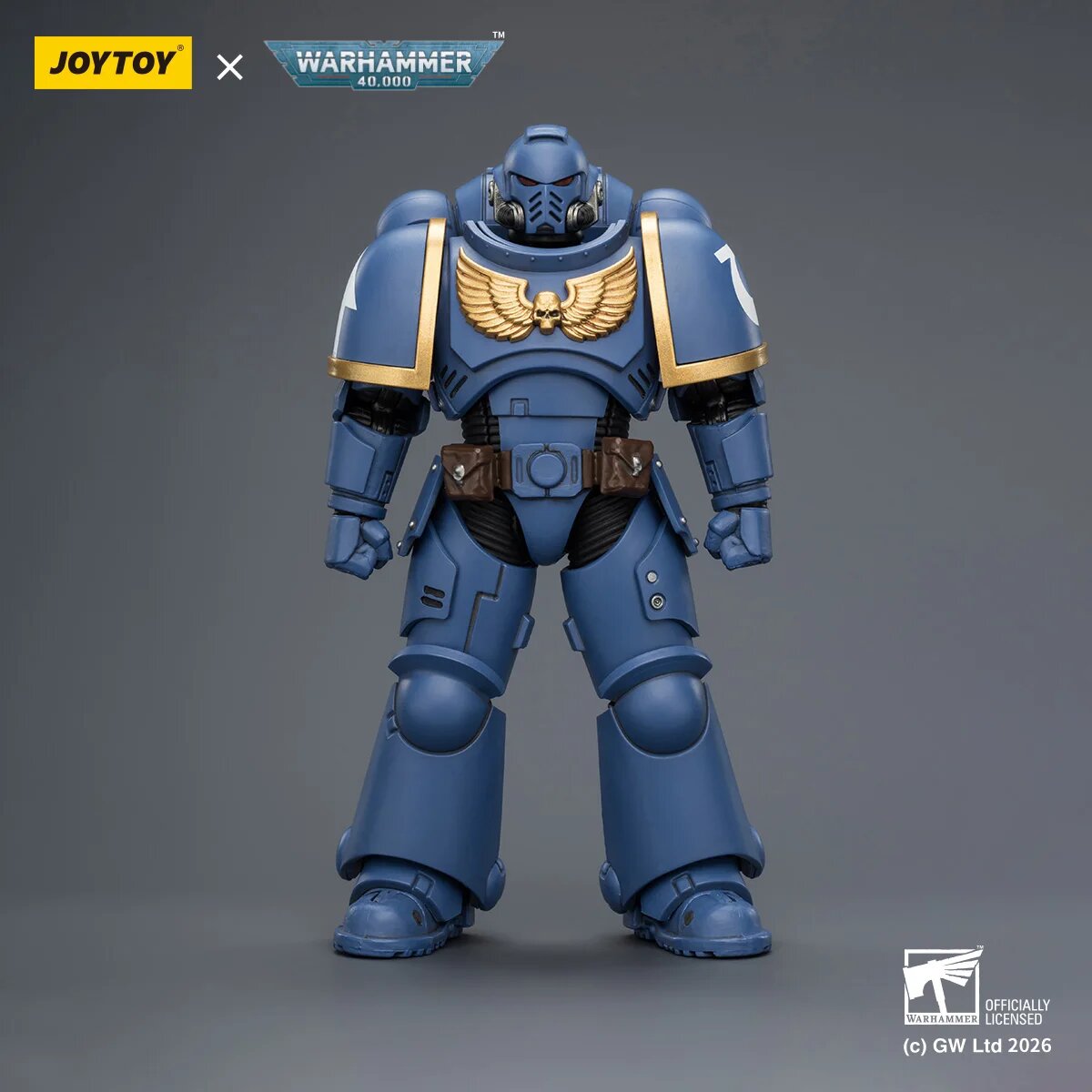 Фигурка JOYTOY Warhammer 40K Ultramarine Guilliman MKIII 1/18 Темно-синий, 2026 Intercessor