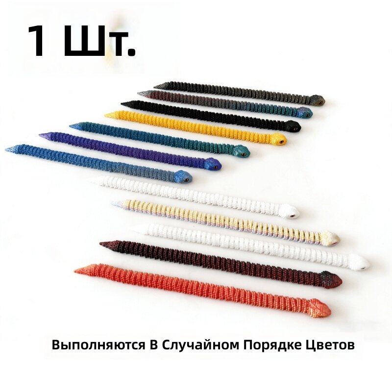 Набор игрушечных змей 3D-печать (1 шт, случайный цвет) из прочного пластика для декора автомобиля и интерьера, пасхальная тематика