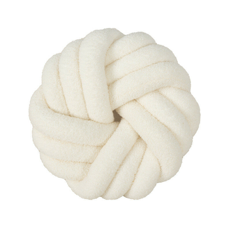 Подушка декоративная Nordic Sheep из меха с мягким наполнением из хлопка для дома и офиса offwhite